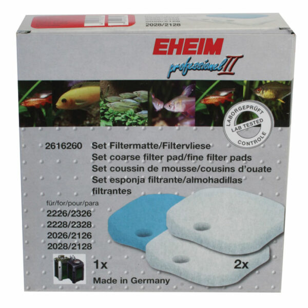 Eheim Pro II 2026/2028 Fine (X2) and Coarse (X1) Filter Pads - Québec Cichlidés
